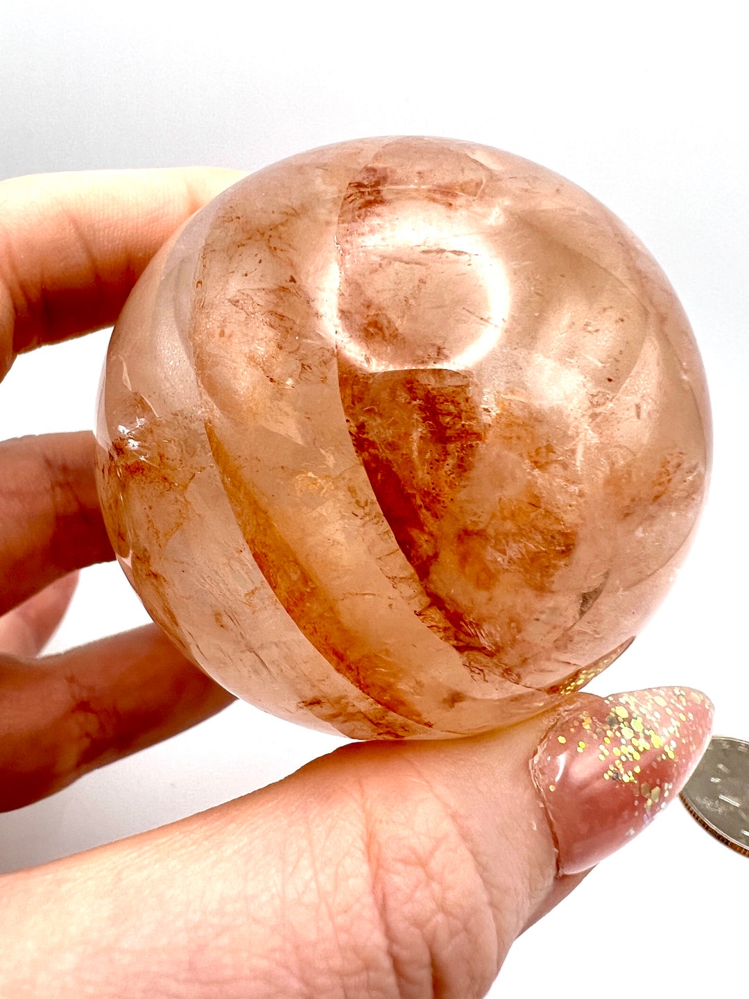 Fire Quartz Sphere - Etsy