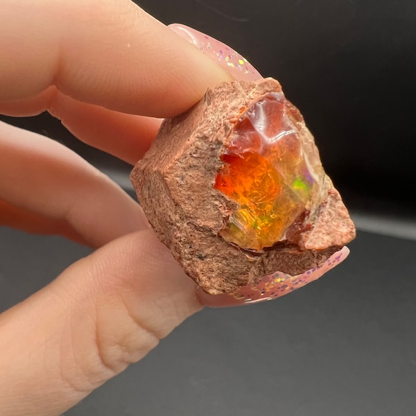 Raw Fire Opal - Etsy