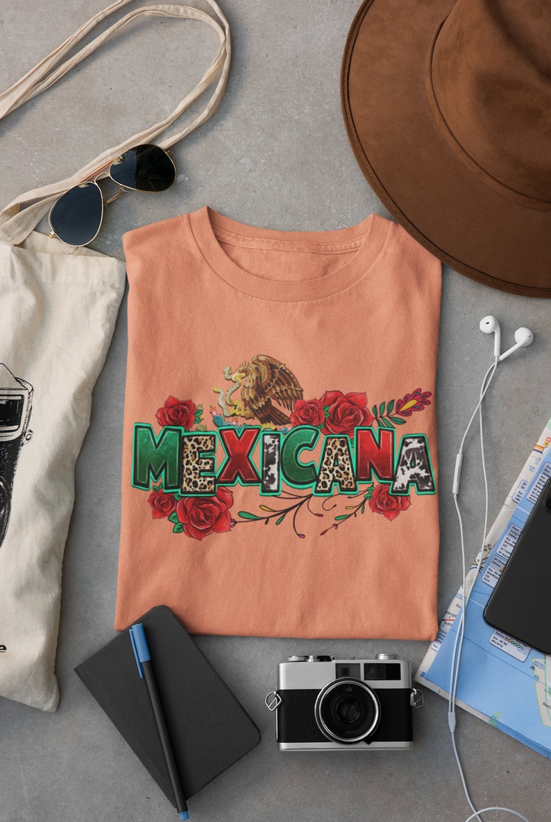 Mexican Leopard Print Latina Shirt, Hispanic Heritage Graphic Tee Cinco ...
