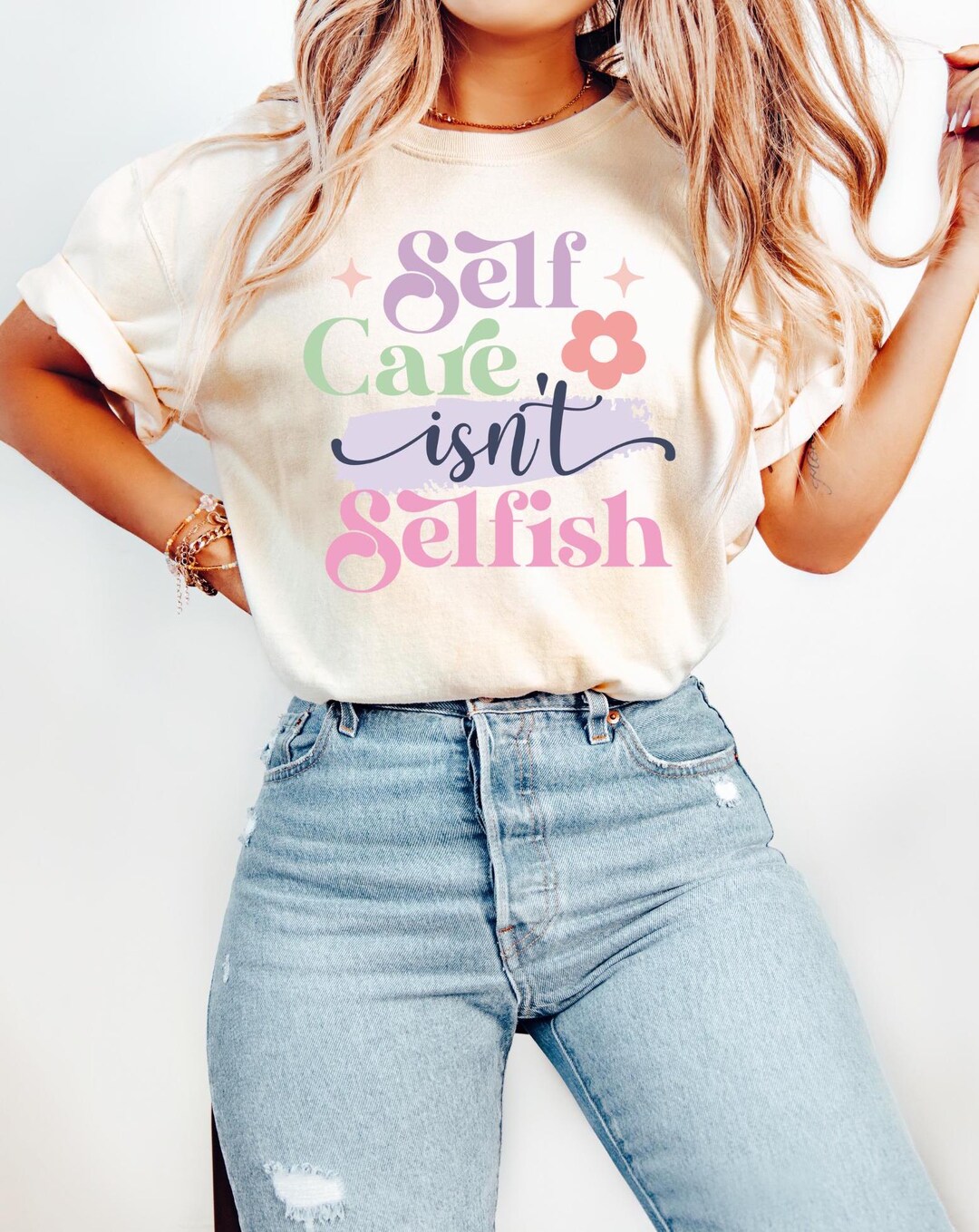 Self Care Isn't Selfish Shirt, Aesthetic Mental Health Shirt ...