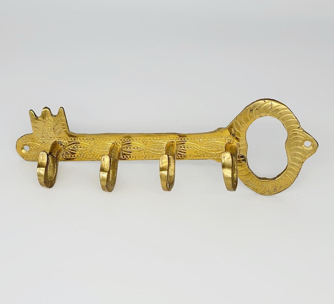 Moroccan Brass Key-shaped Hooks - Etsy