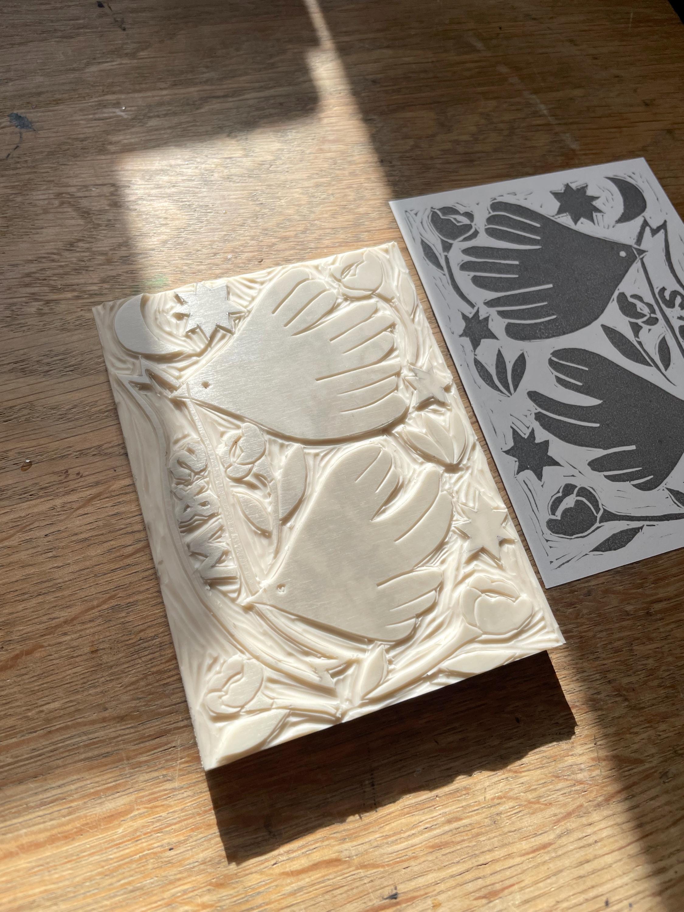 Custom Lino Stamp: Handmade Wedding Invitation, Card Making - Etsy