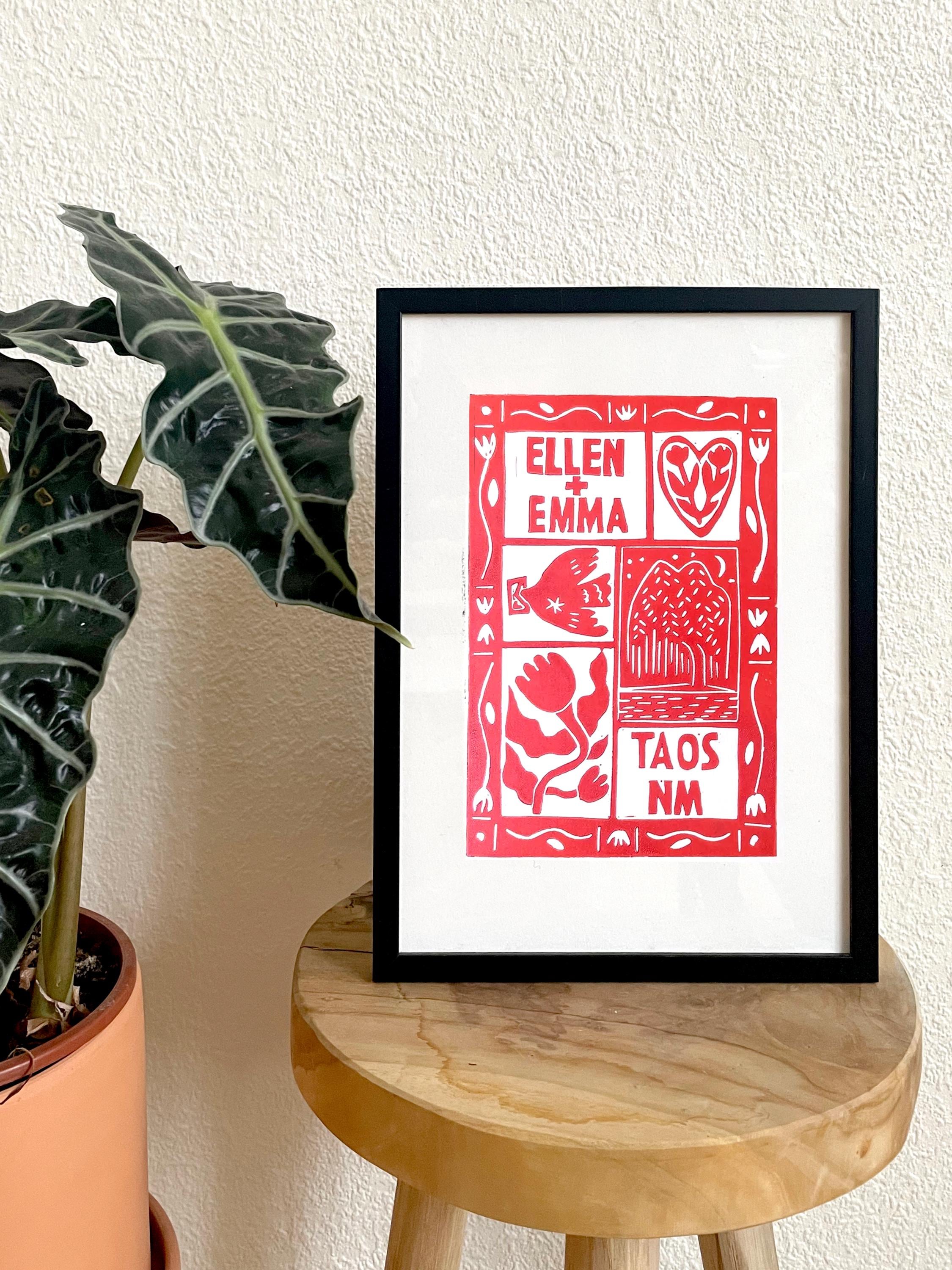 Custom Lino Stamp: Handmade Wedding Invitation, Card Making - Etsy