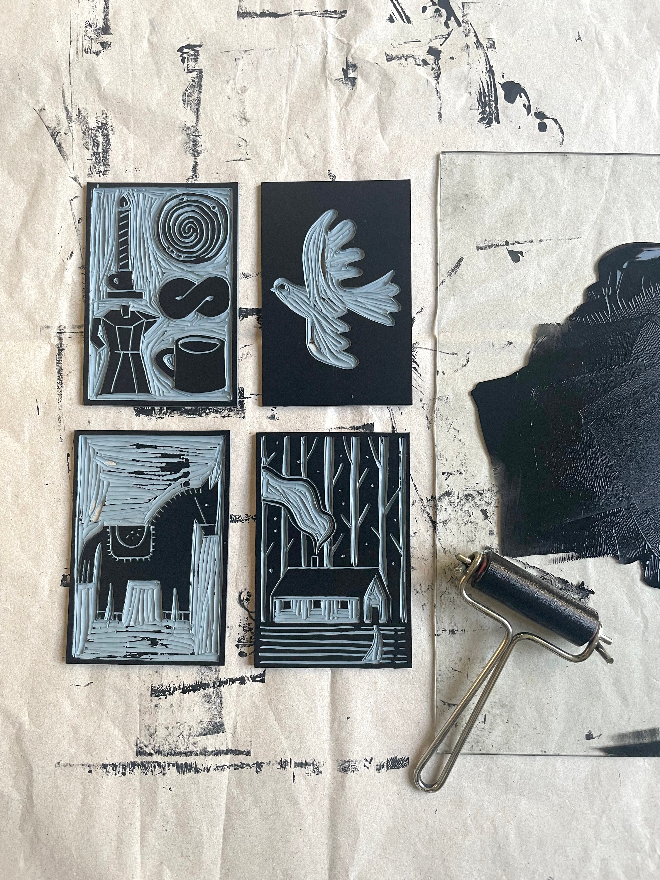 Custom Linoprint - Etsy