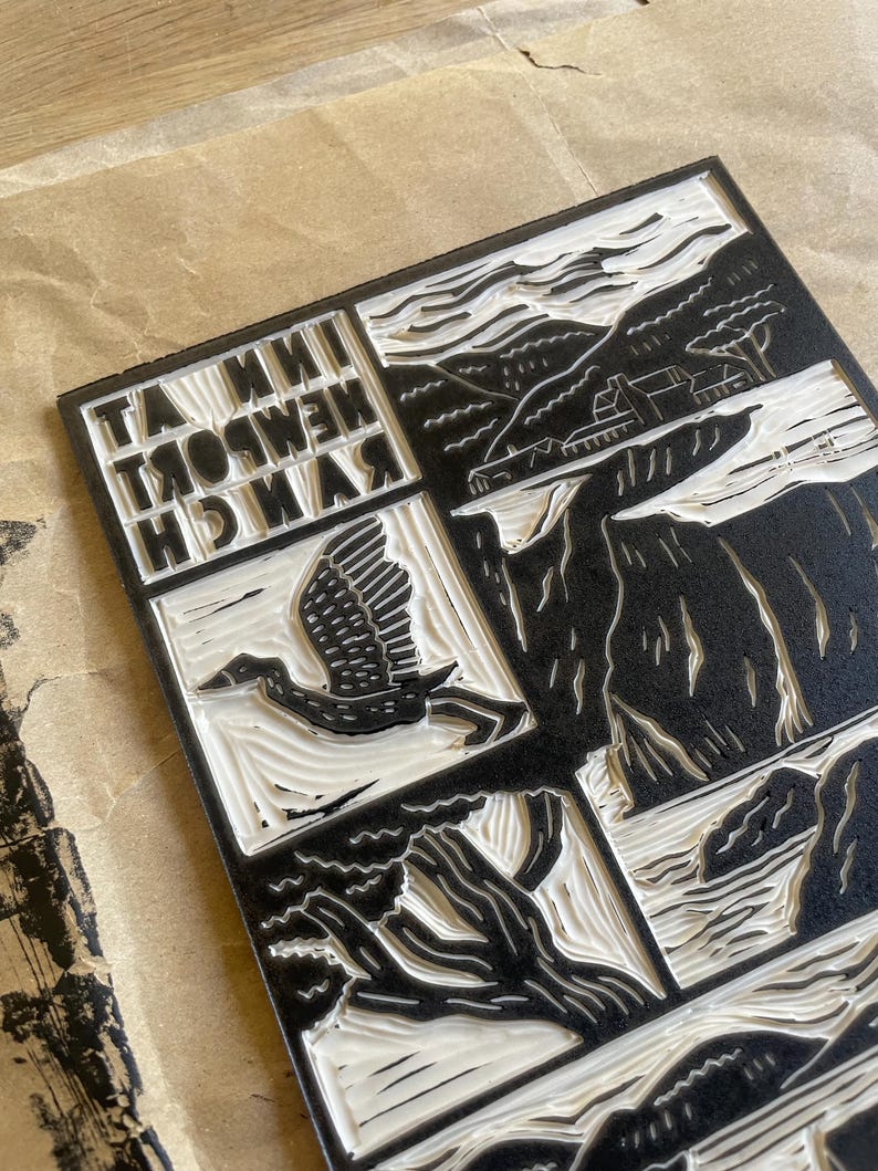 Custom Lino Stamp: Handmade Wedding Invitation, Card Making - Etsy