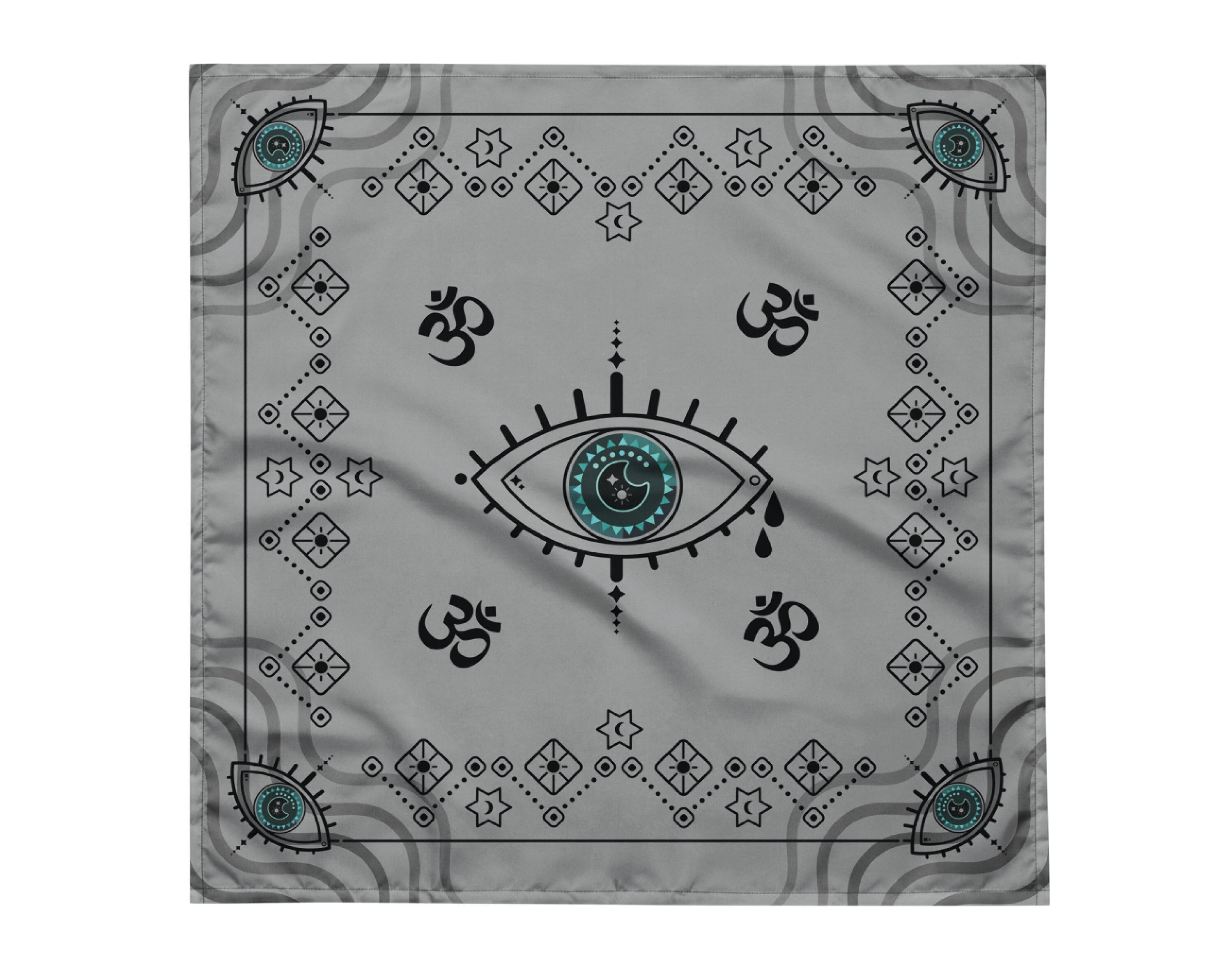 Third Eye Chakra Bandana, Gray Bandana, Grey, Eye Bandana, Eye Scarf ...