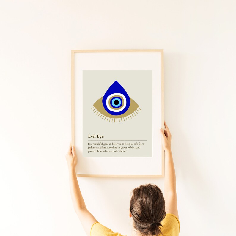 Poster. Evil Eye. Quotes. Digital Print. Made With Love. Boho Style ...