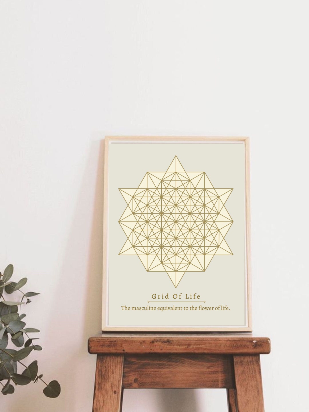 Poster. Grid of Life. Sacred Geometry. Minimalist. Symbols. Wall Decor ...