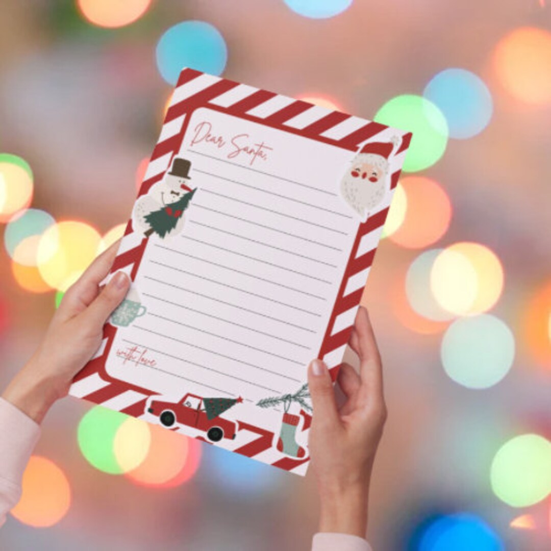 Digital Download Letter to Santa Claus Christmas Letter for - Etsy