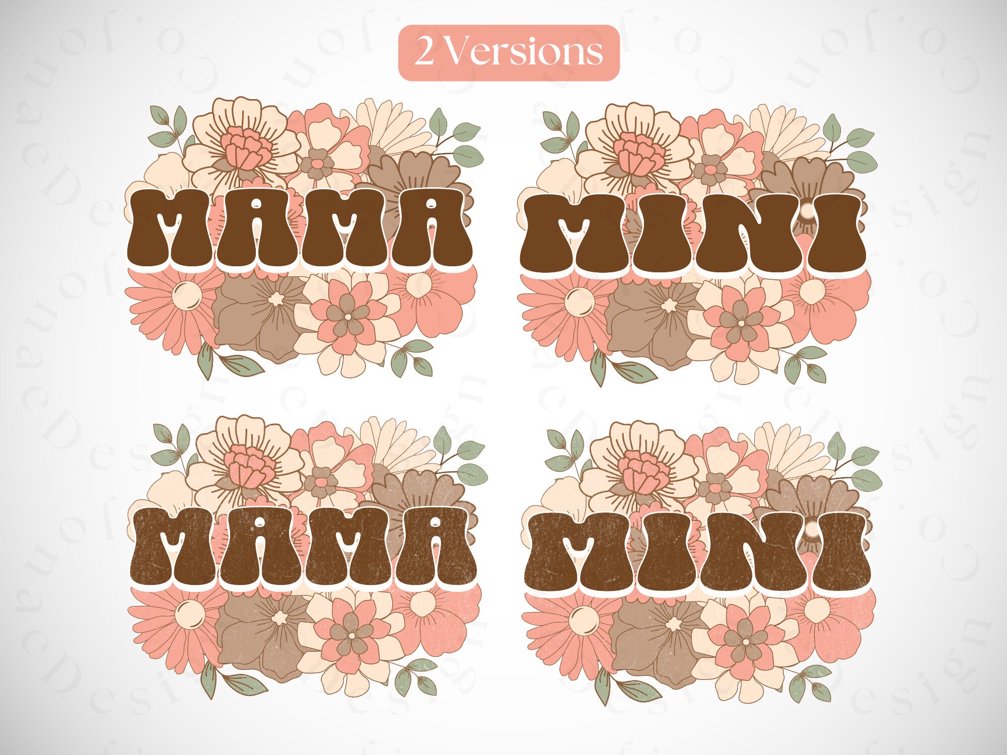 Mama Mini Png Floral Mama Png for Shirt Mini Png Mini Mama Sublimation ...