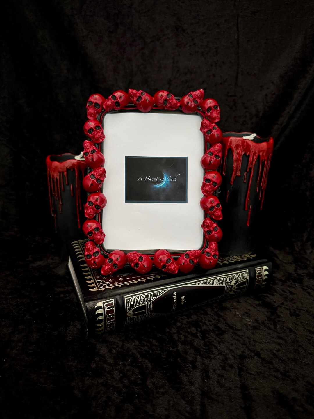 Skull Head Frame, Picture Frame, Halloween Decor, Home Decor, 5x7 ...