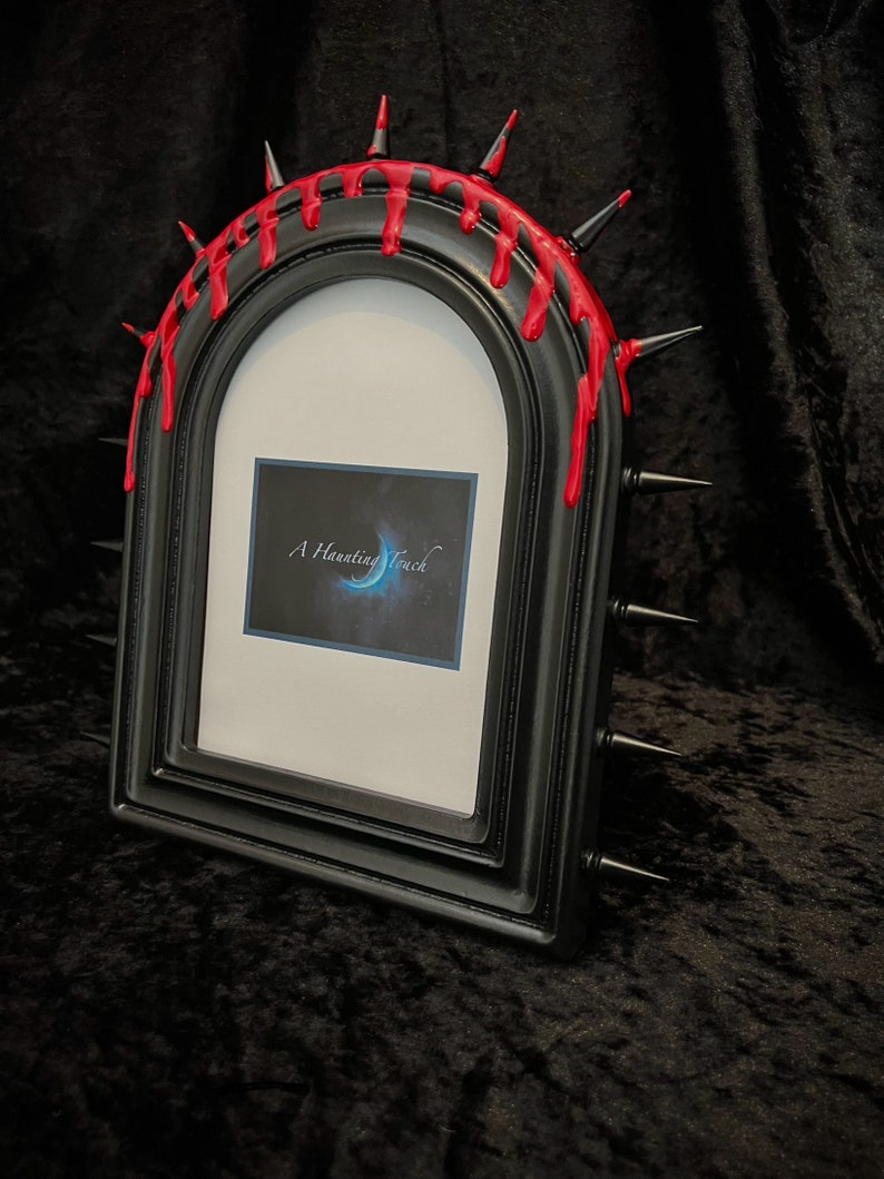 Blood Drip Picture Frame, Gothic Frame, Red and Black Frame, Goth Decor ...