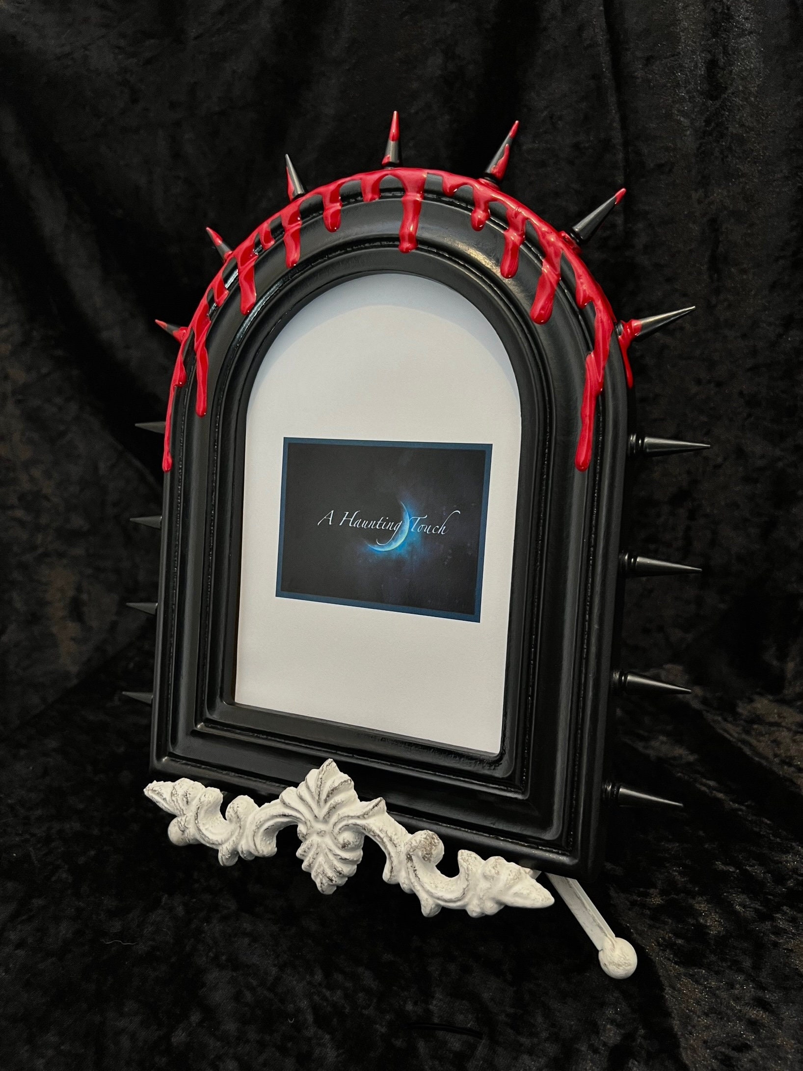 Blood Drip Picture Frame, Gothic Frame, Red and Black Frame, Goth Decor ...
