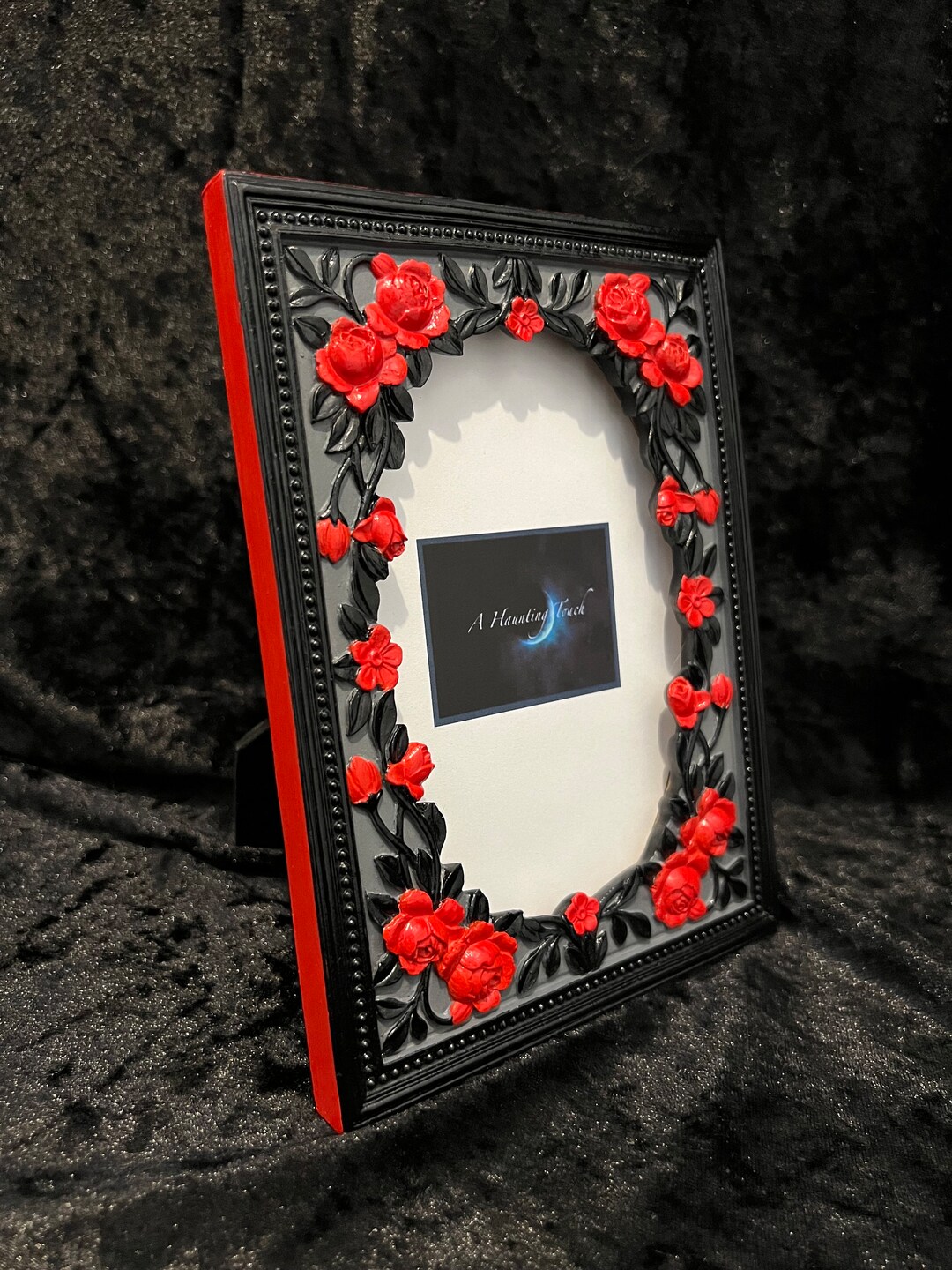 Picture Frame, Home Decor, 4x6 Picture Frame, Rose Frame, Gothic, Goth ...