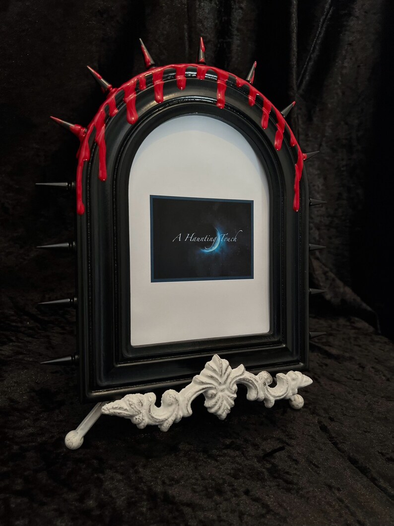 Blood Drip Picture Frame, Gothic Frame, Red and Black Frame, Goth Decor ...