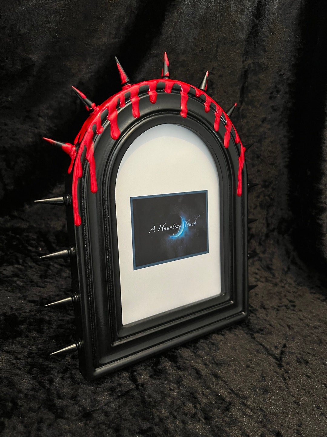 Blood Drip Picture Frame, Gothic Frame, Red and Black Frame, Goth Decor ...