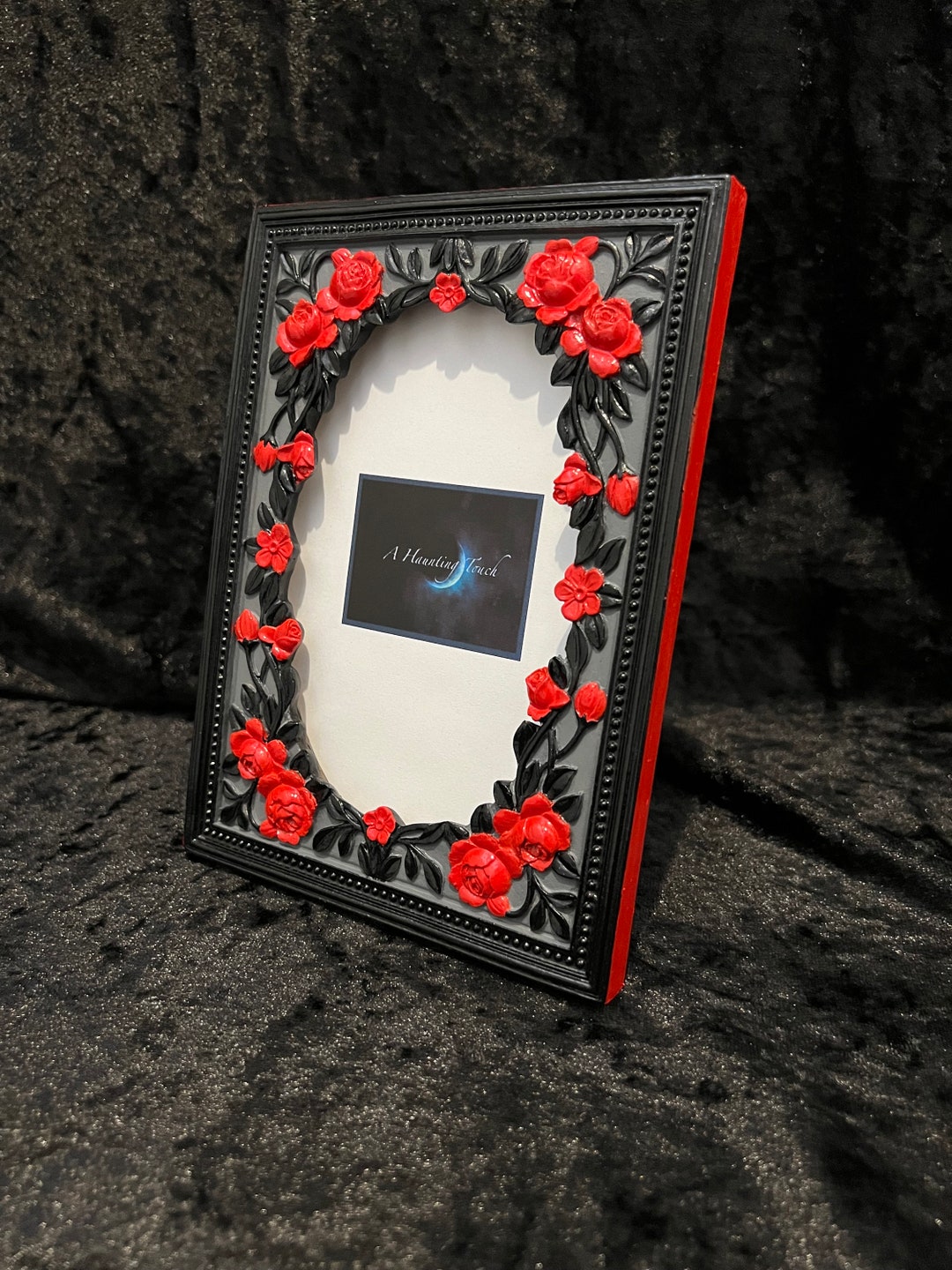 Picture Frame, Home Decor, 4x6 Picture Frame, Rose Frame, Gothic, Goth ...