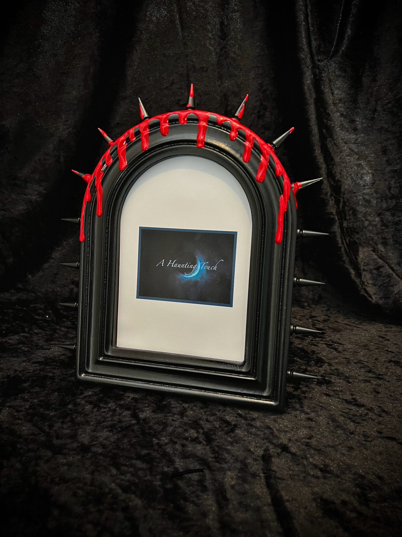 Blood Drip Picture Frame, Gothic Frame, Red and Black Frame, Goth Decor ...