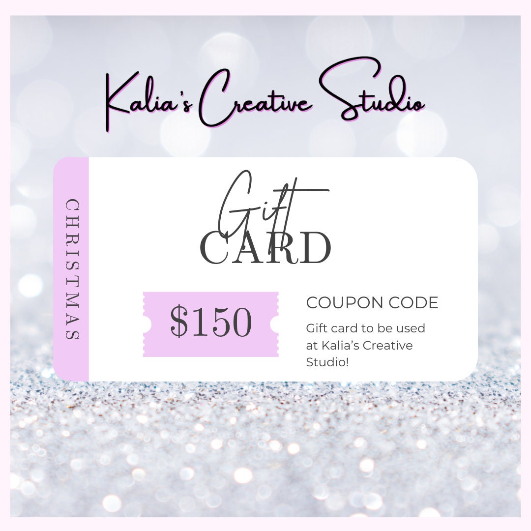 Gift Certificate for 150 Dollars to Spend in Our Etsy Shop Kalia's ...