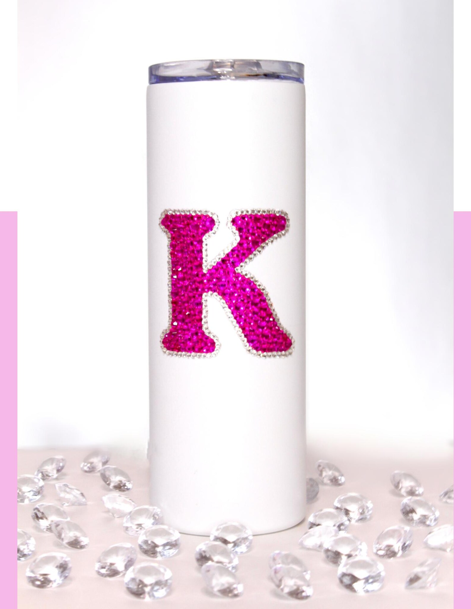 DIY Monogram Bling Tumbler Kit - Customizable Rhinestone Tumbler With ...