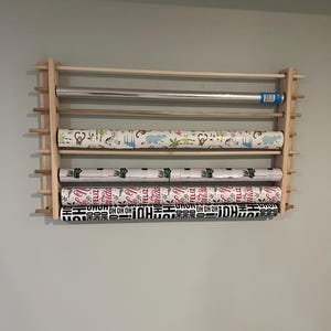 Handmade Wrapping Paper Roll Storage Rack - Several Sizes Available - Etsy