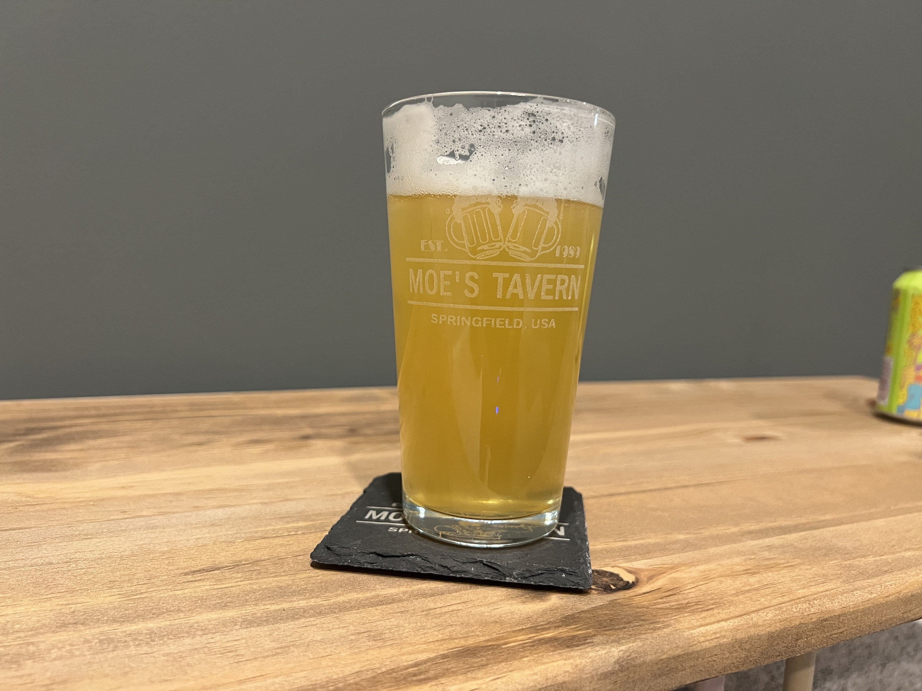 Moe’s Tavern From the Simpsons Etched Pint Glass and Coaster Set - Gift ...