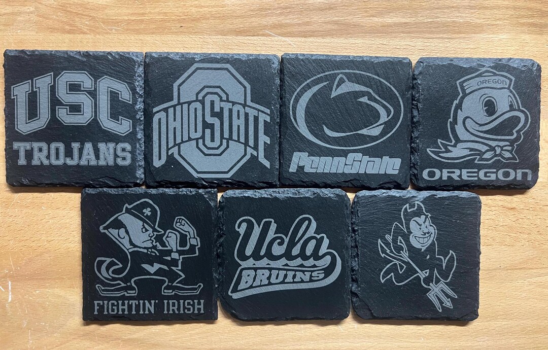 March Madness - NCAA Collegiate Coaster Sets - Set of Four Coasters -4 ...
