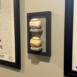 Baseball Floating Display Shelf - Wall Mounted - Autographed Ball ...