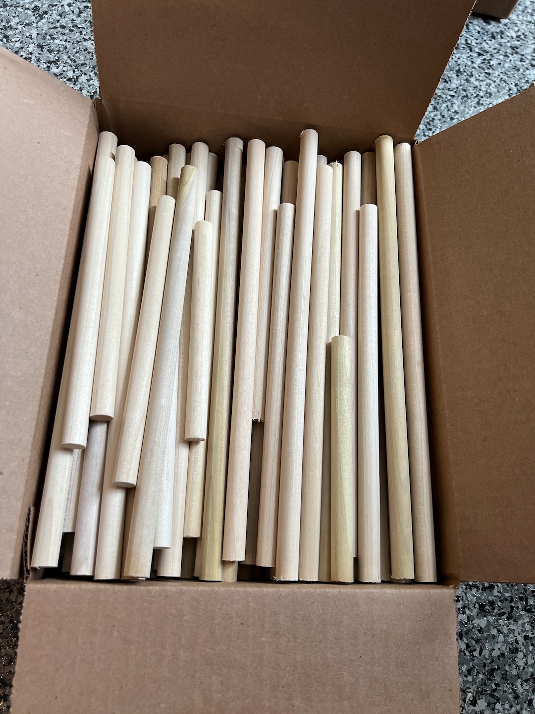 1/2 Thick Poplar Dowel Rods Craft Sticks Lot of Random Length 12 and ...