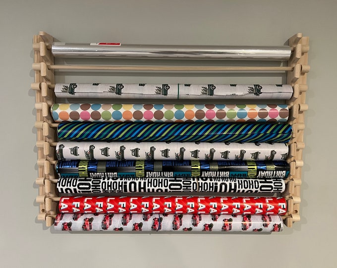Gift Wrap Storage, Countertop Height, 14 Rolls, Gift Wrap Organizer ...