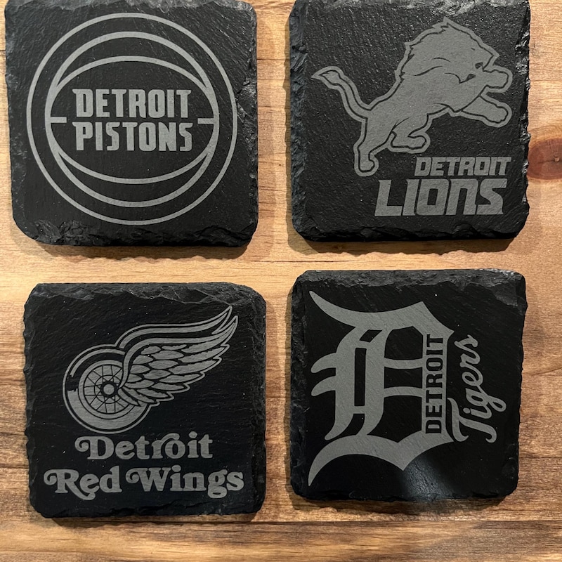 Detroit Michigan Coasters - Etsy