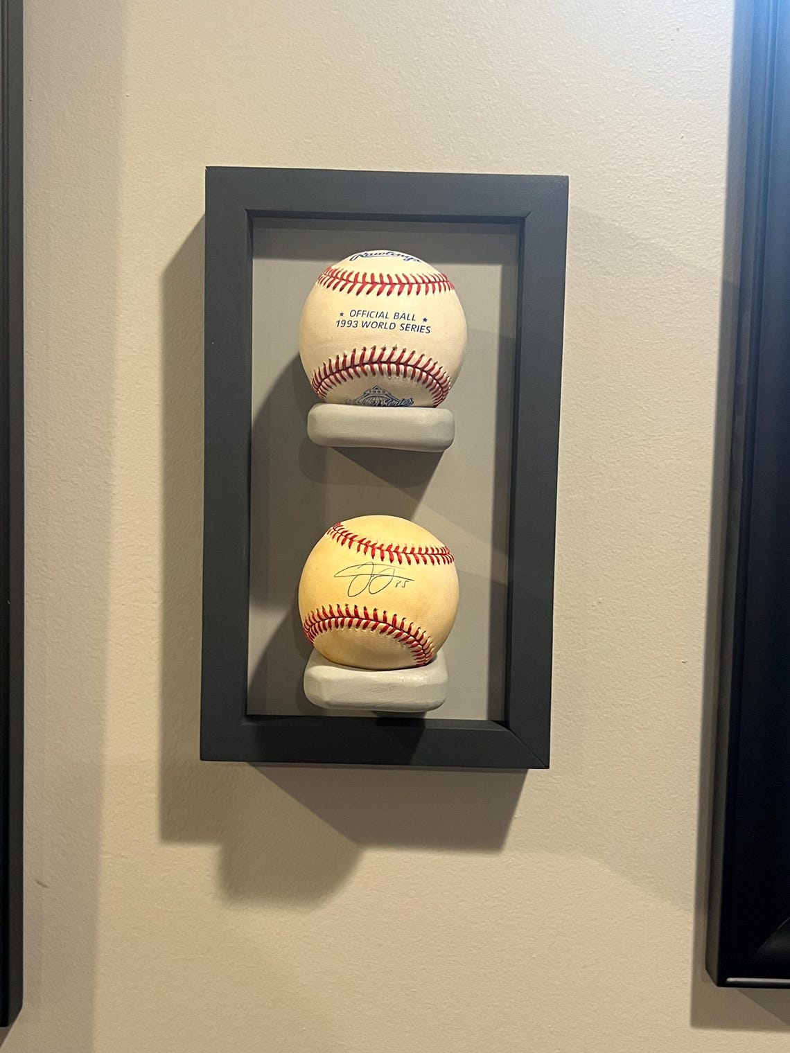 Baseball Floating Display Shelf - Wall Mounted - Autographed Ball ...