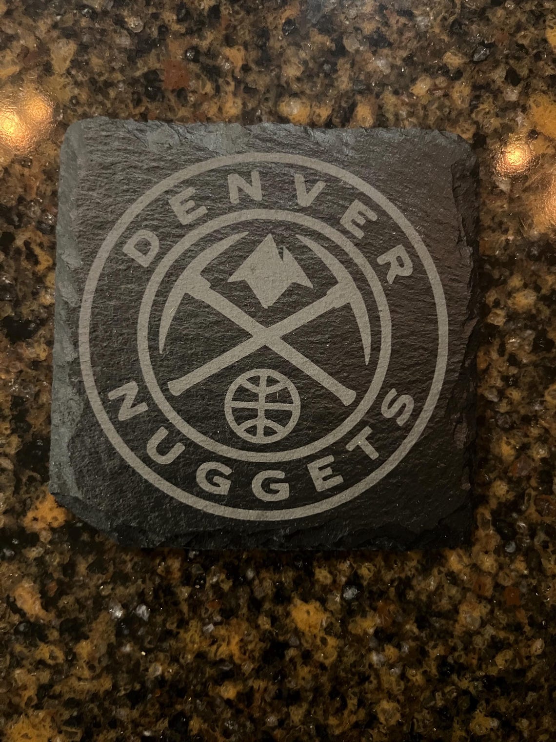 Denver Colorado Sports - Rockies, Broncos, Nuggets, Avalanche- 4” Slate ...