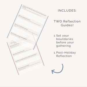 Holiday Boundaries Reflection Worksheets - Etsy