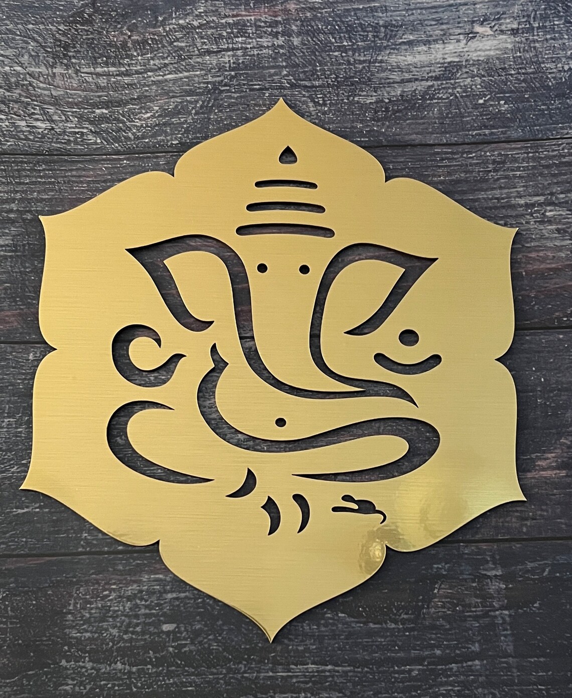 Laser Cutout, Golden Traditional Decor, Cutouts for Decoration, Ganesha ...