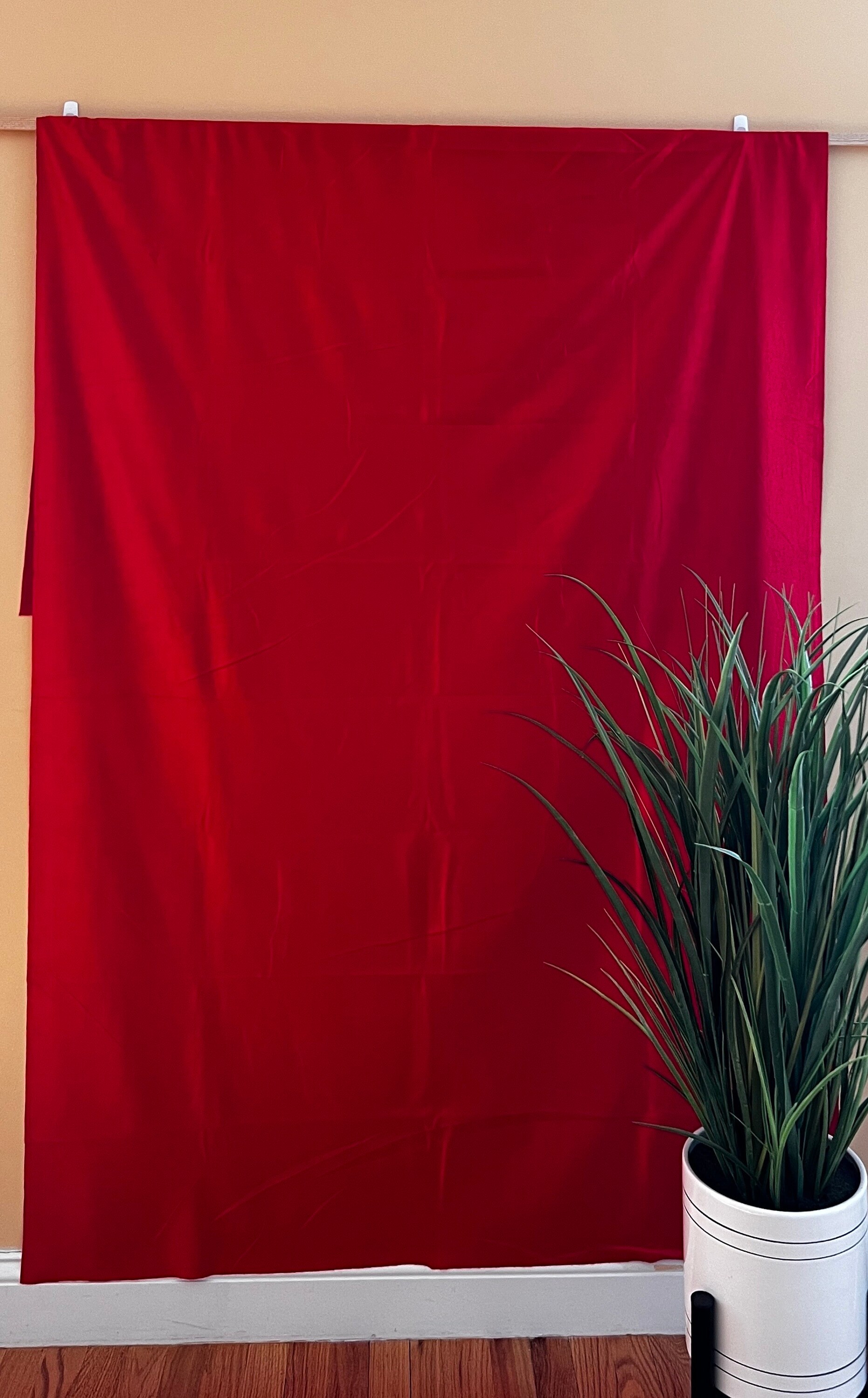 Crush Satin Backdrop Cloth: Pooja, Housewarming, Festivals (4x8 Ft) - Etsy