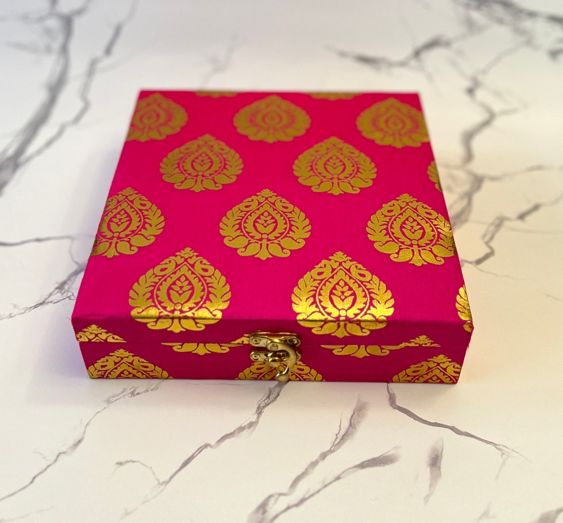 Decorative Box, Shagun Box, Jewellery Box, Money Box, Square Box - Etsy