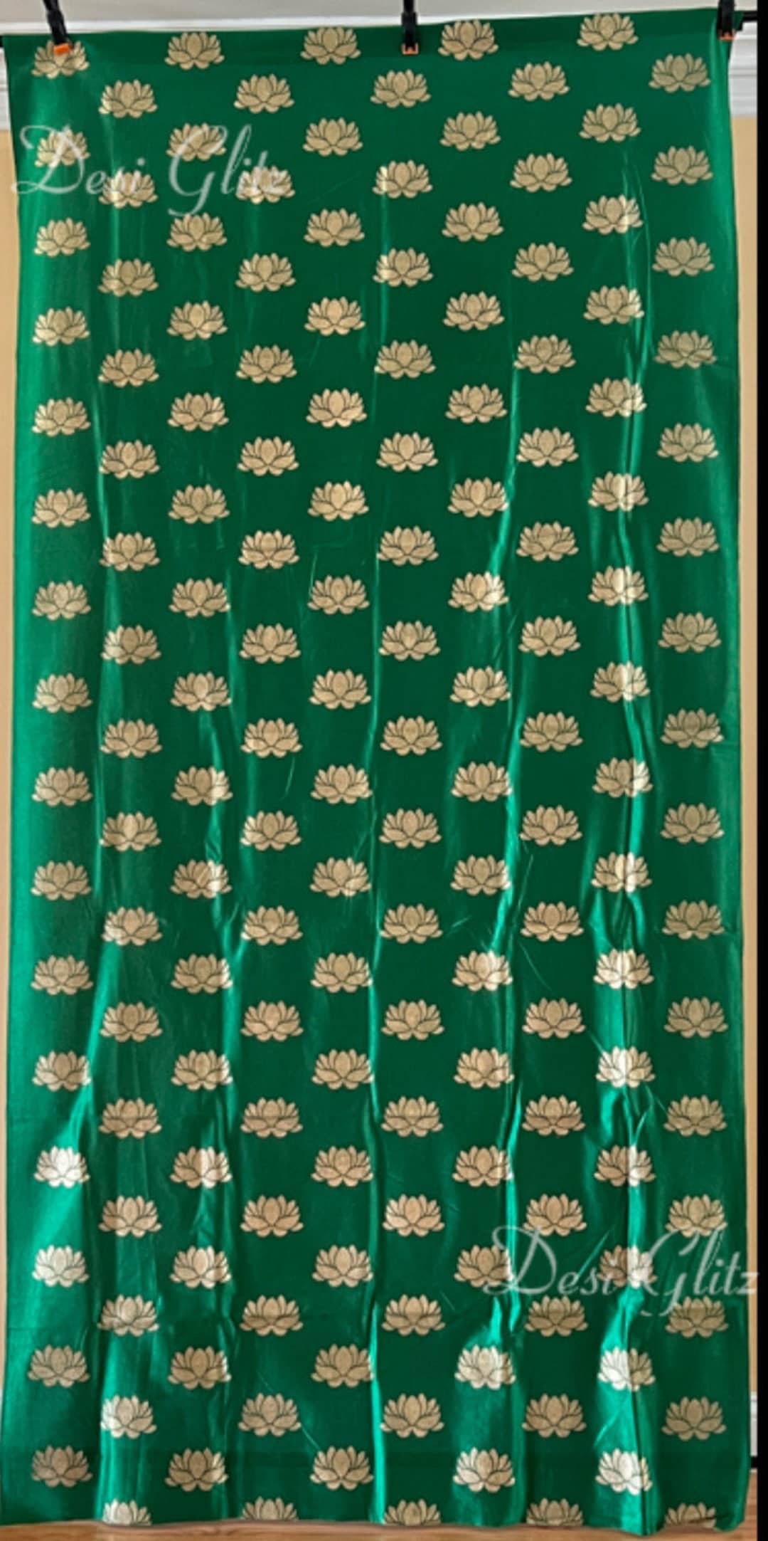 Lotus Print Backdrop Cloth: Pooja, Festival Decor (4x8 Ft) - Etsy