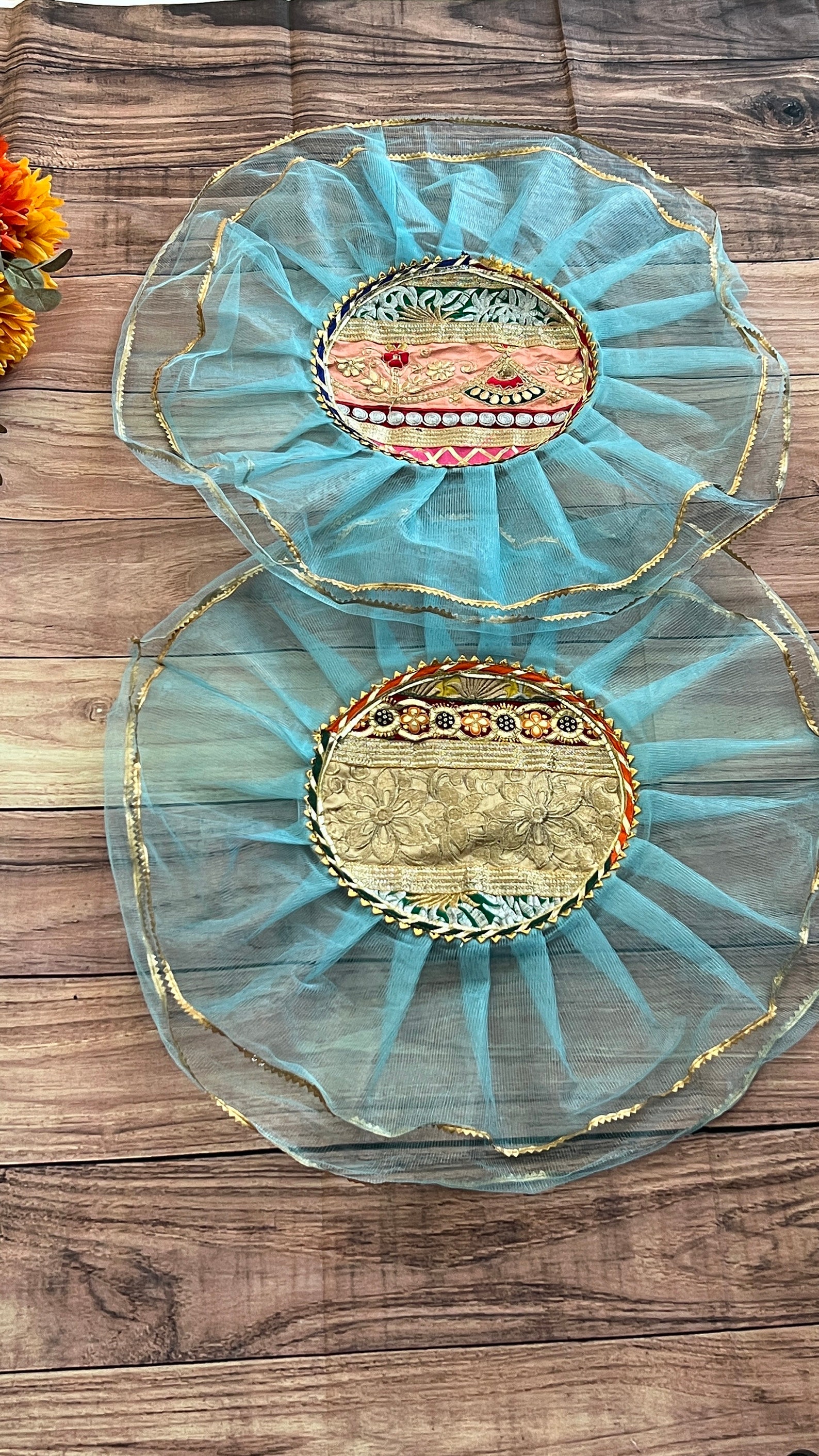 Thal Posh, Thali Covers, Decorative Plate Covers, Pooja Thali Cover - Etsy