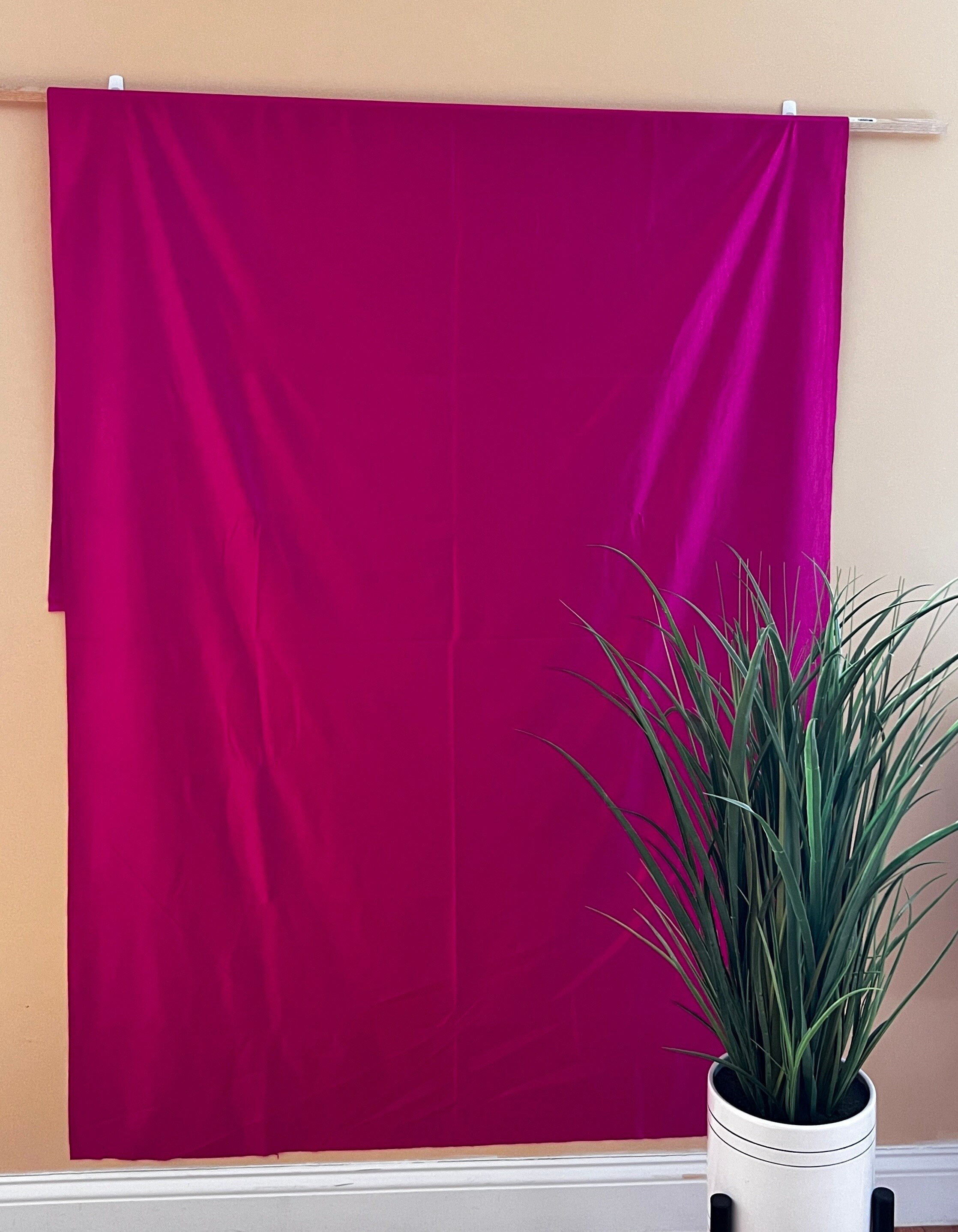 Crush Satin Backdrop Cloth: Pooja, Housewarming, Festivals (4x8 Ft) - Etsy