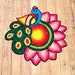 Traditional Rangoli Mat / Decor Mat / Peacock Design Rangoli Mat ...
