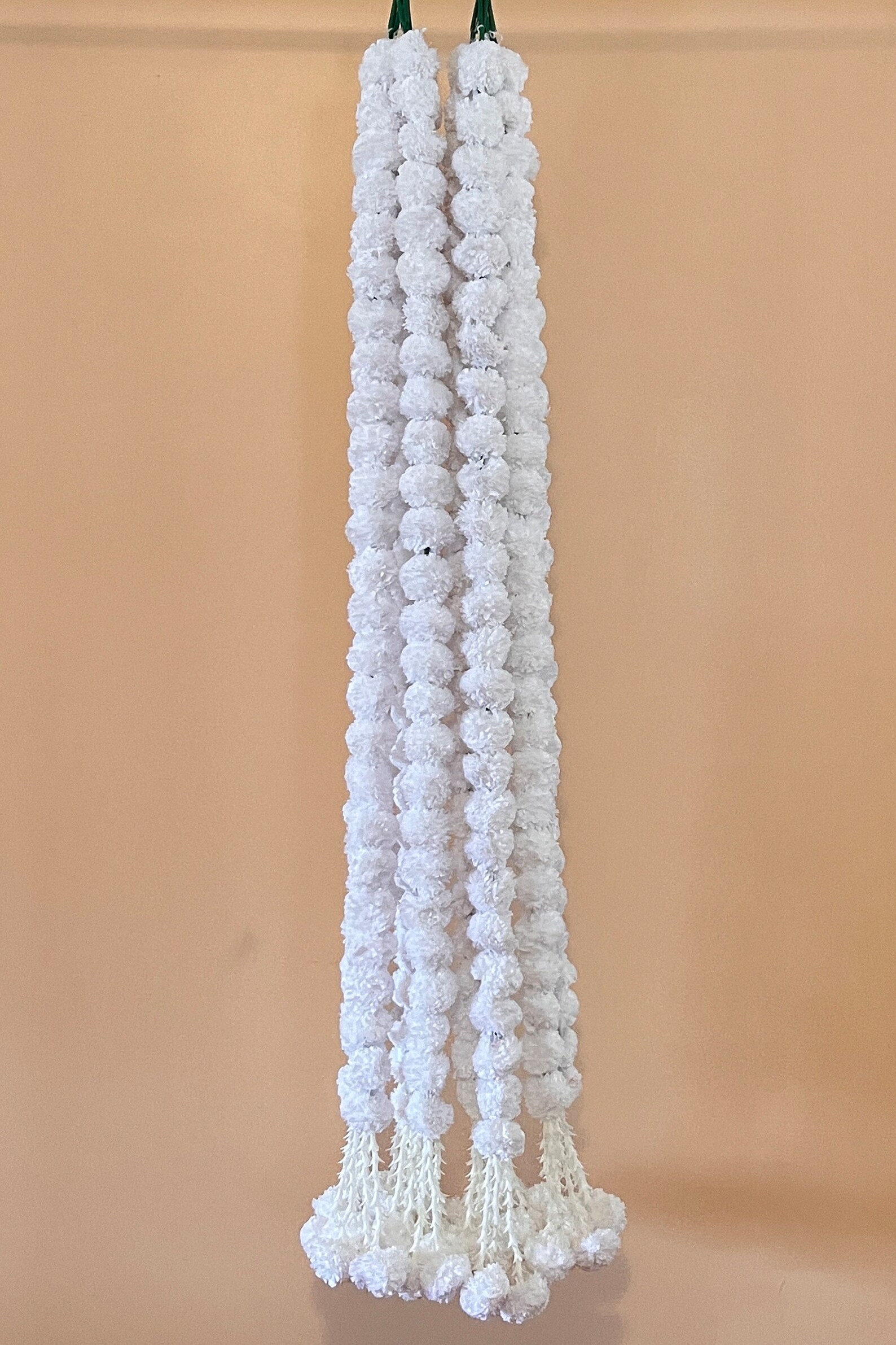 Artificial Marigold Flower Garland / Latkan / Side Hangings for Wedding ...