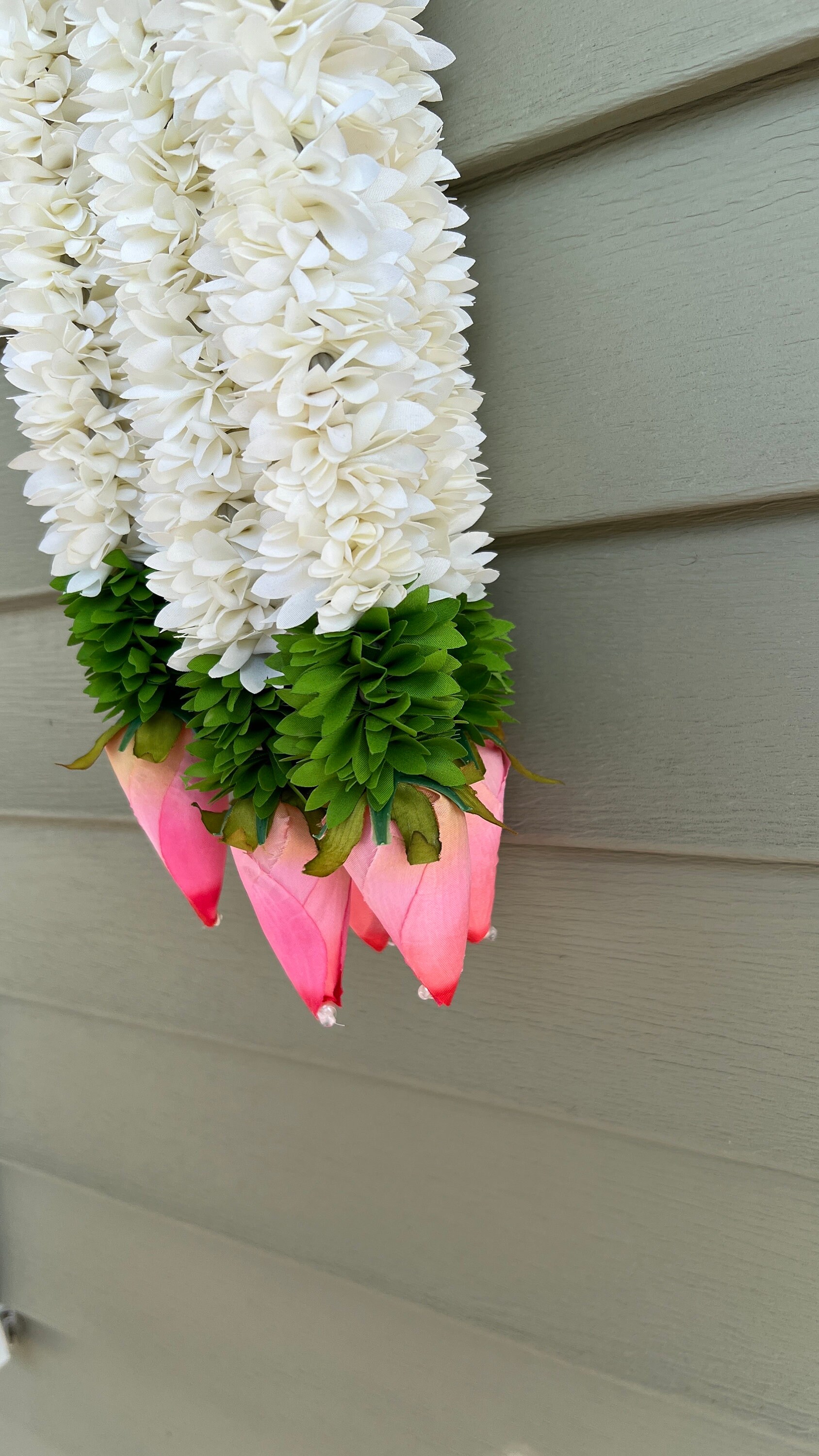 Lotus Garland Strings, Indian Decor, Handmade Fabric Garlands, Pooja ...