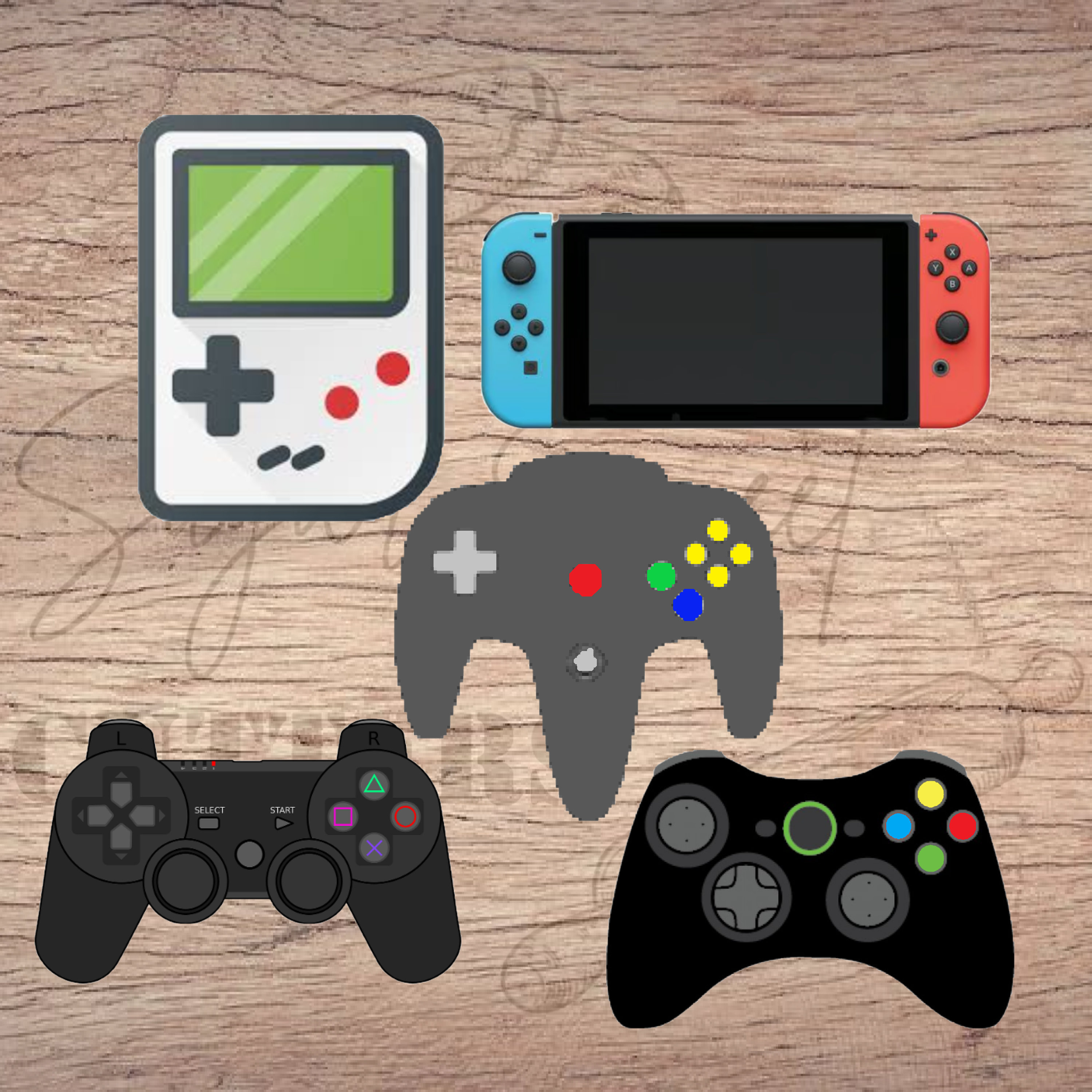 Video Game System Collage