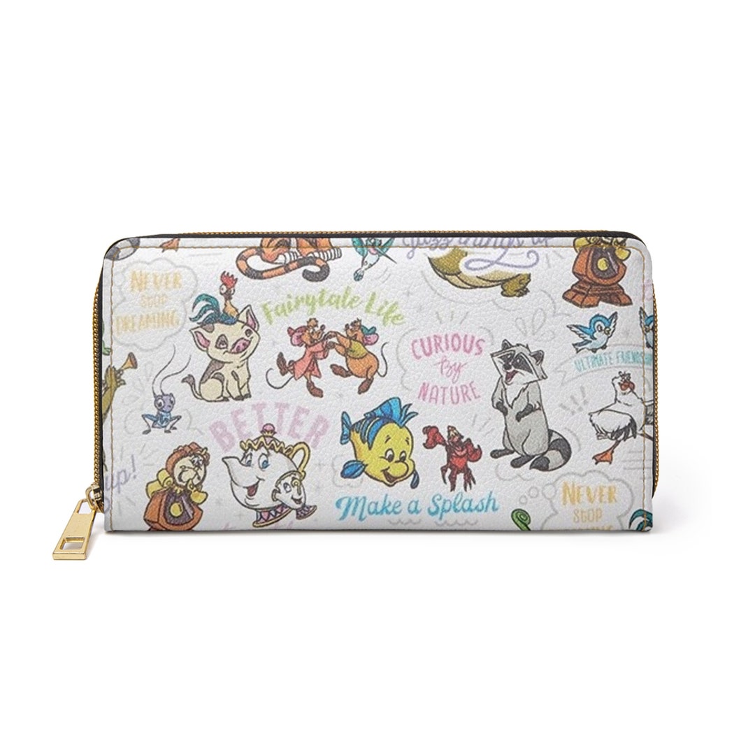 Disney Zipper Wallet Disney Wallet, Gift, Vacation Gift, Disney Gift - Etsy