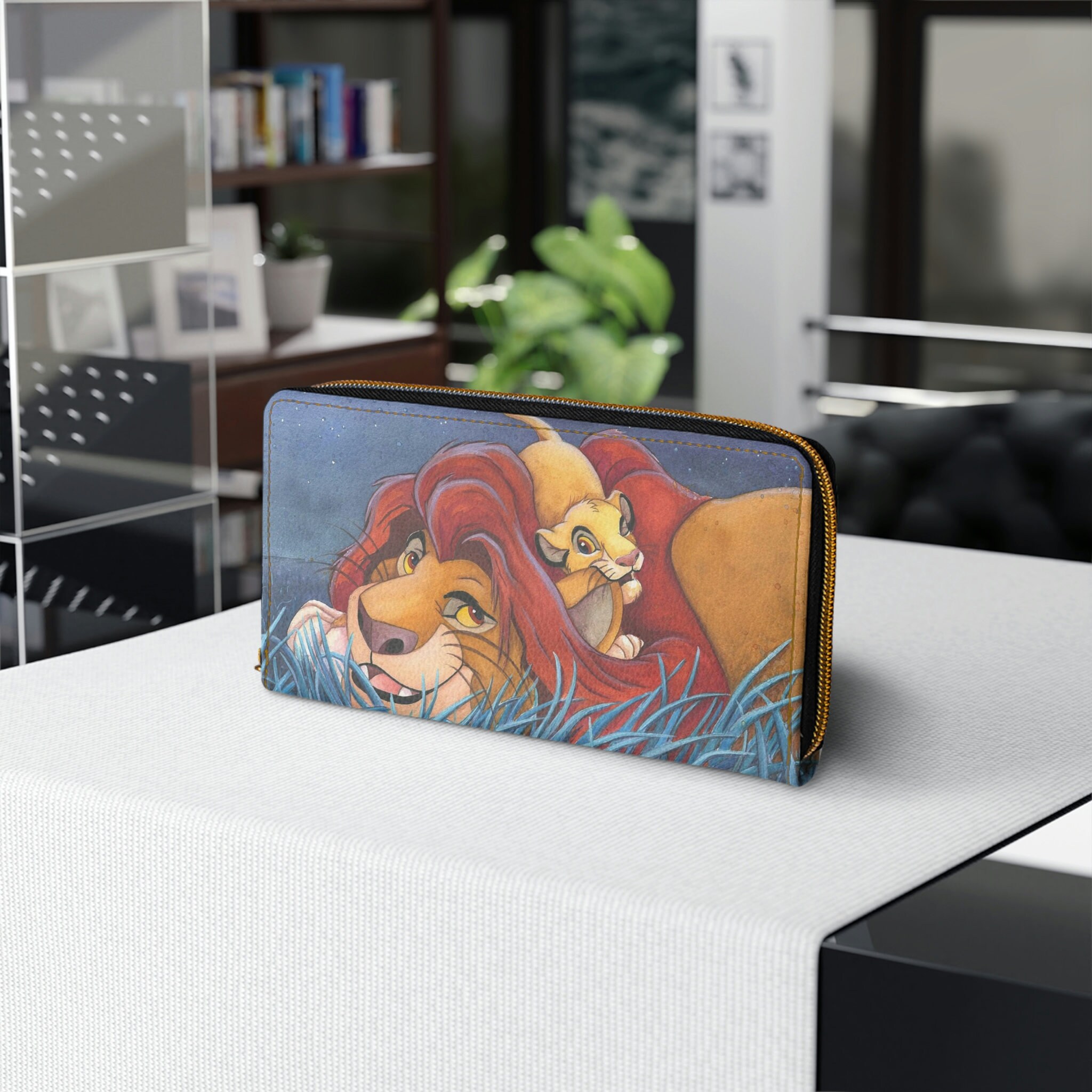 Lion King Simba and Mufasa Disney Zipper Wallet Disney Wallet, Gift ...