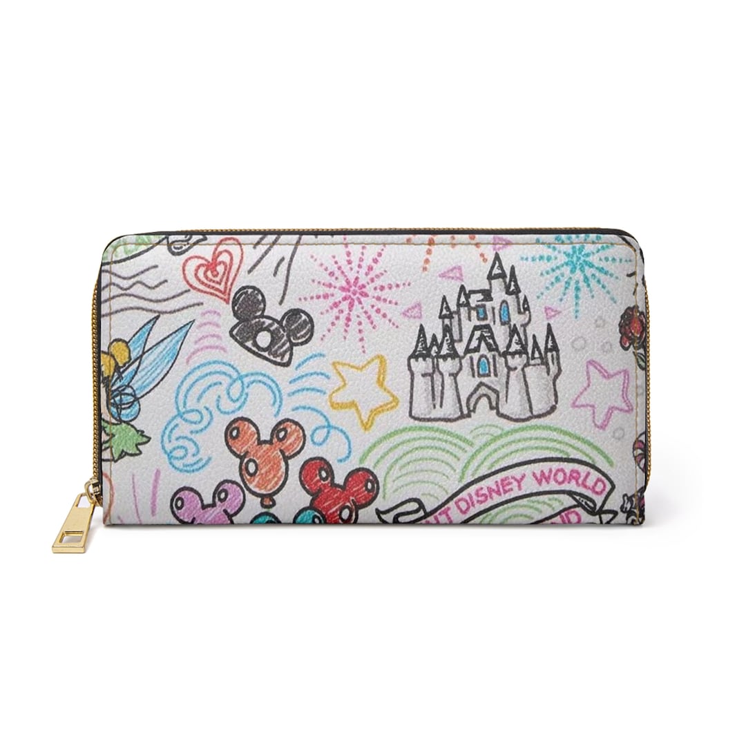 Mickey Disney Zipper Wallet - Disney Wallet, Gift, Vacation Gift ...
