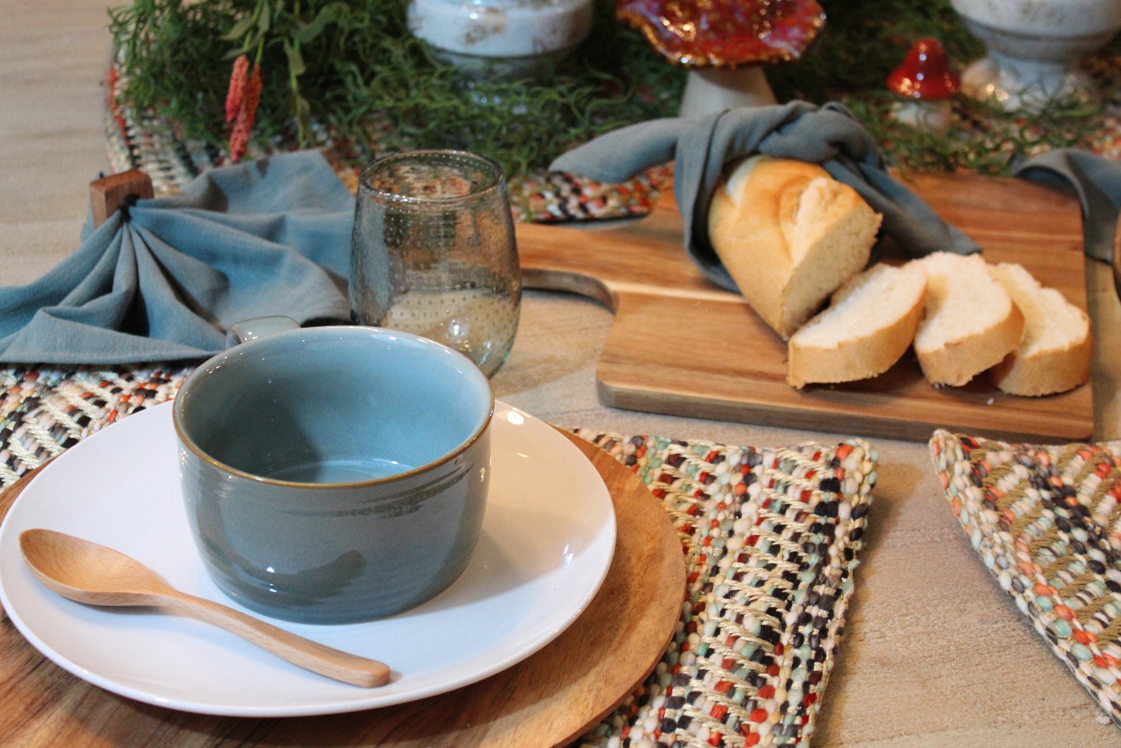 Wild Mushroom Table Setting Scape - Etsy