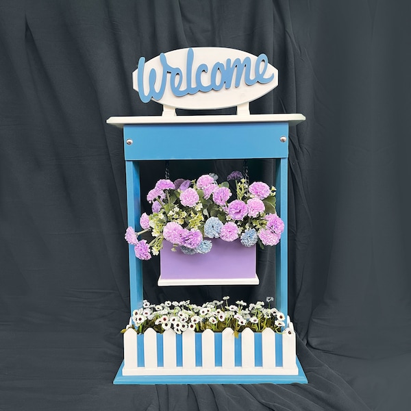Flower Box Wedding Welcome Sign - Etsy