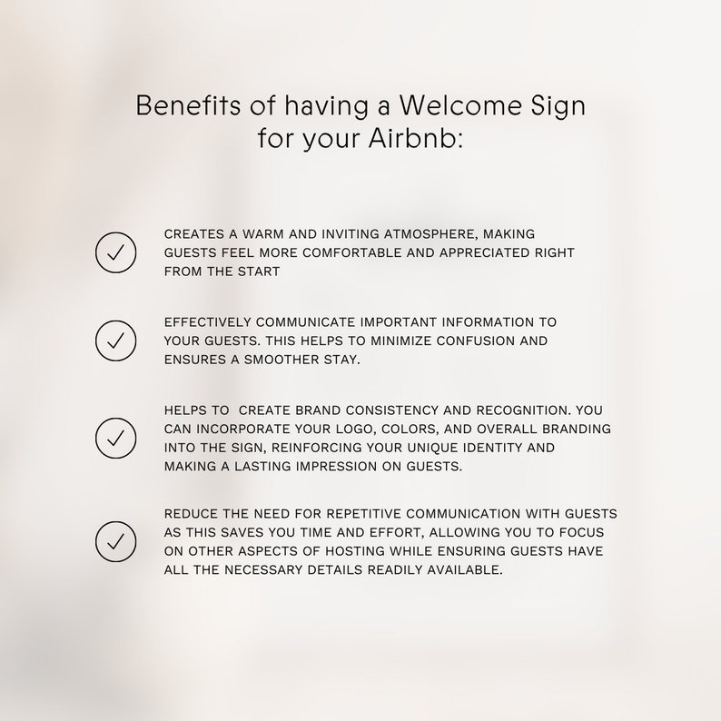 Airbnb Themed Welcome Sign Template: Create a Welcoming Experience ...